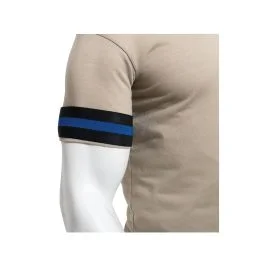 Rothco Thin Blue Line Mourning Arm Band - Tactical Accessory